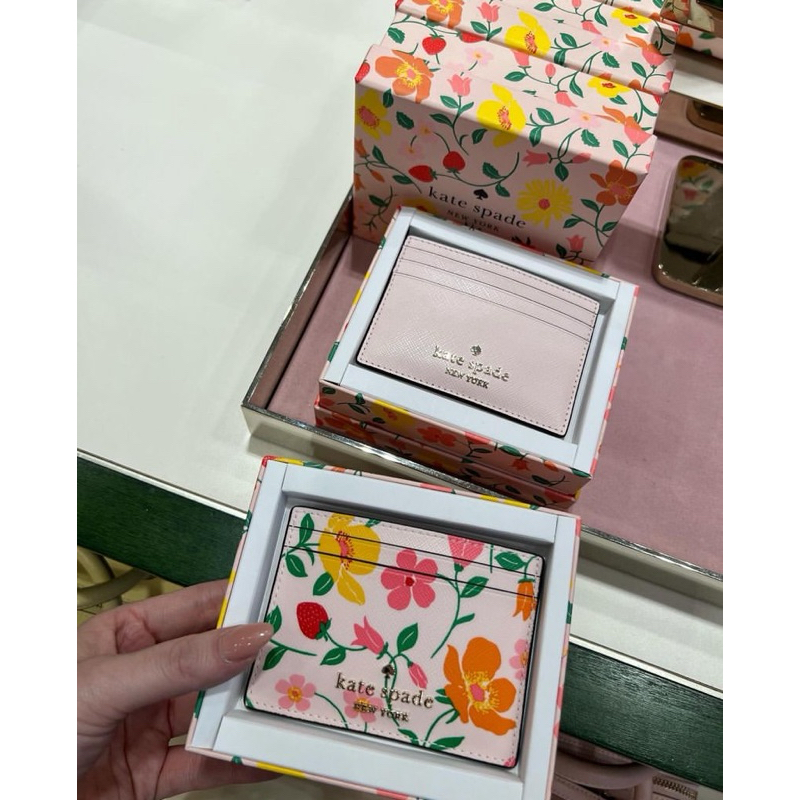 Jual KATE SPADE KS MADISON SMALL SLIM CARD HOLDER BOXED SET | Shopee ...