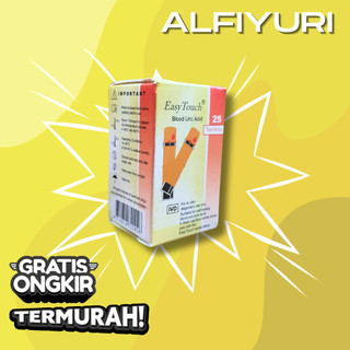 Jual STRIP REFILL EASY TOUCH ASAM URAT / STICK EASYTOUCH URIC ACID ISI ...