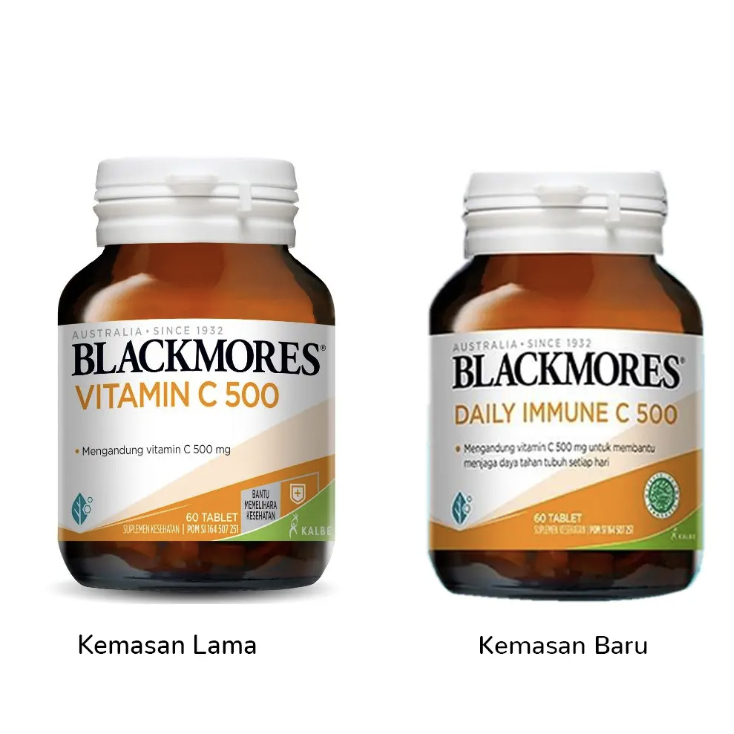 Jual Blackmores Vitamin C 500mg (60tablet) & Blackmores Bio C 1000mg ...