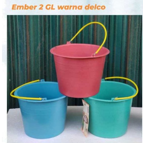 Jual EMBER 2 GL WARNA DELCO / TIMBA 2 GALON JUMBO / TIMBA SERBAGUNA ...