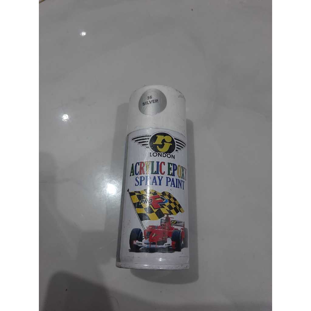 Jual RJ London Silver Pilox Pilok Acrylic Epoxy Spray Paint 150cc ...