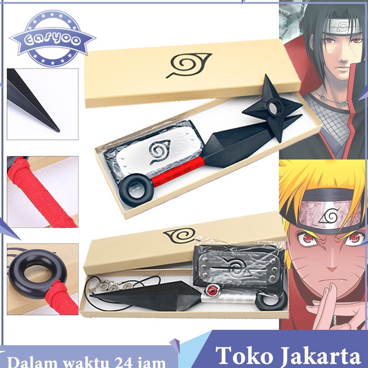 Jual KODE S29H 3pcs Mainan Naruto Set Set Cincin Akatsuki Ikat Kepala ...