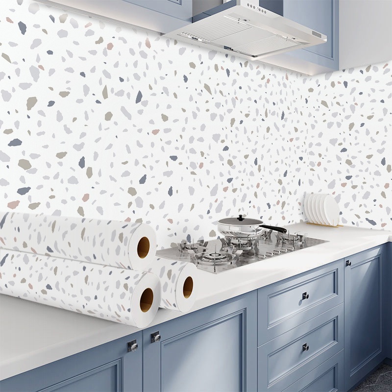 Jual wallpaper dapur anti minyak dan panas 60 cm * 6 meter stiker ...