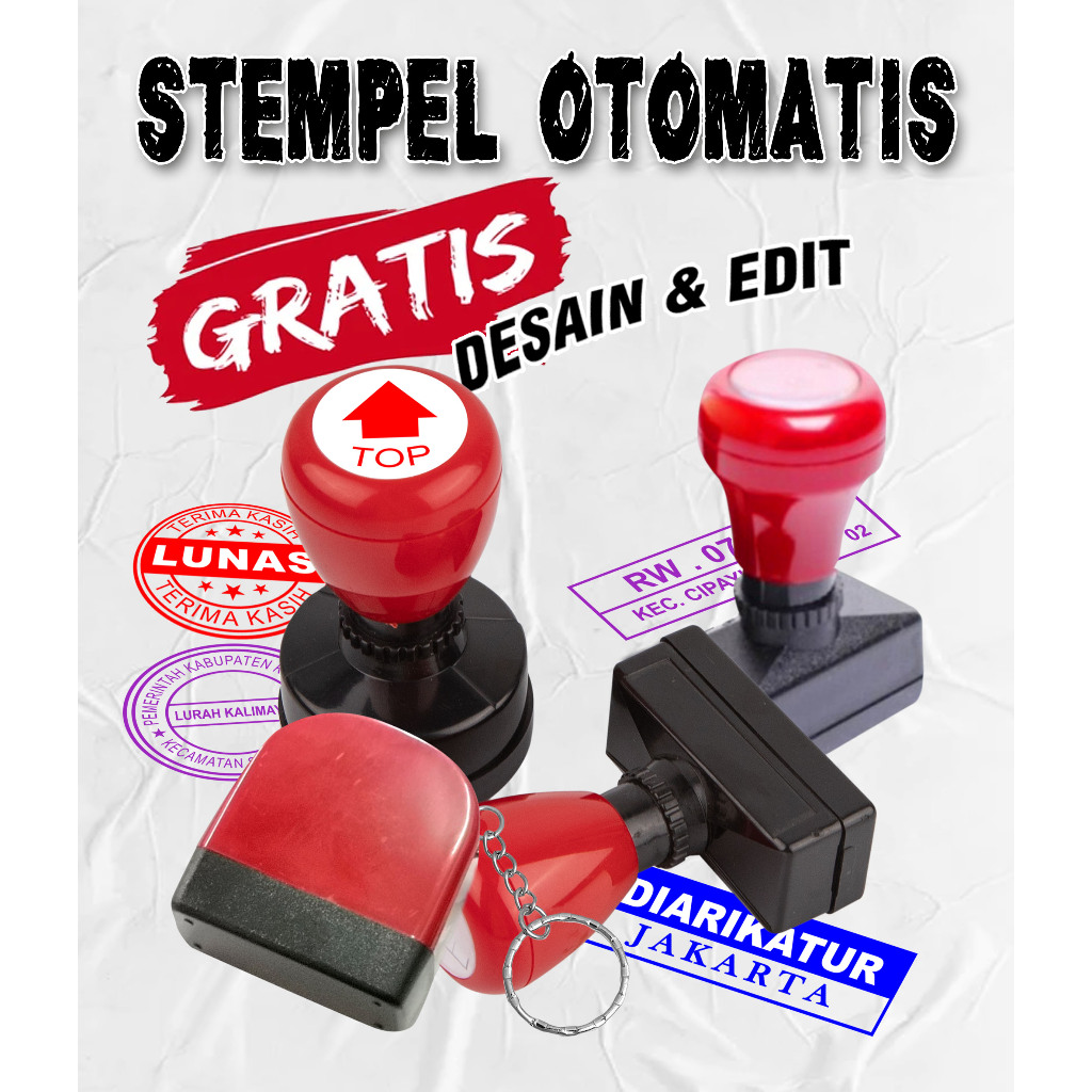 Jual STEMPEL OTOMATIS / STEMPEL CUSTOM / STEMPEL FLASH / STEMPEL WARNA | Shopee Indonesia