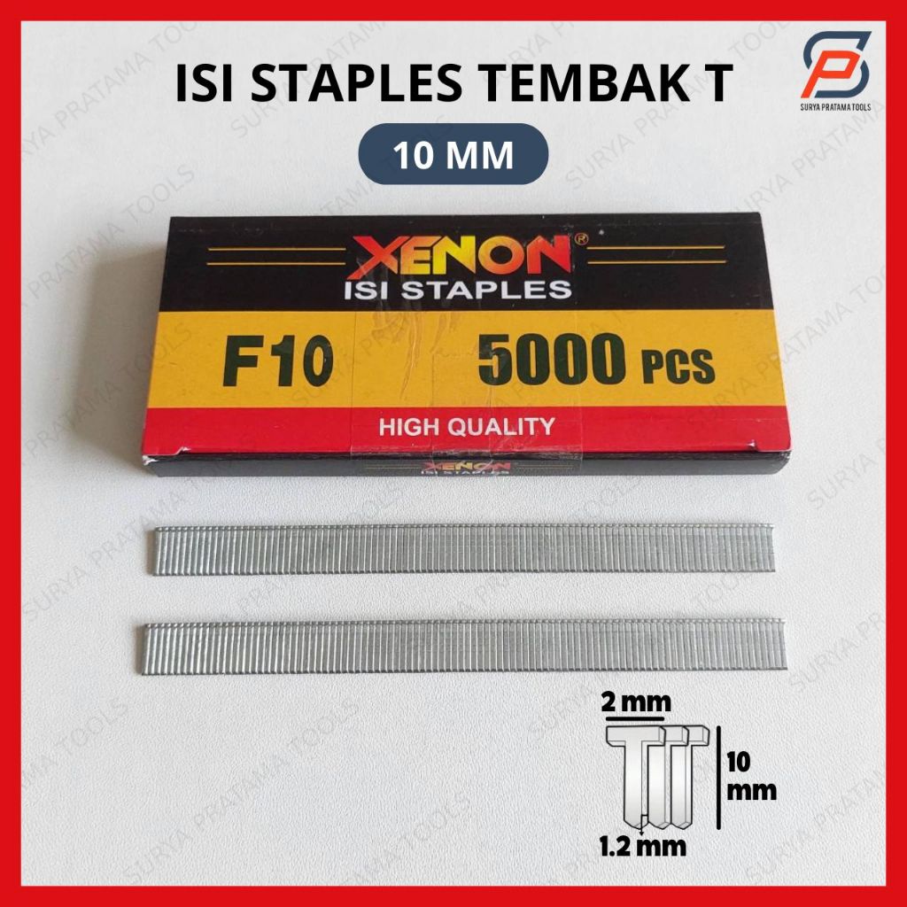 Jual Isi Staples F10 Mesin Paku Tembak Refill Air Nailer Isi Stapler ...