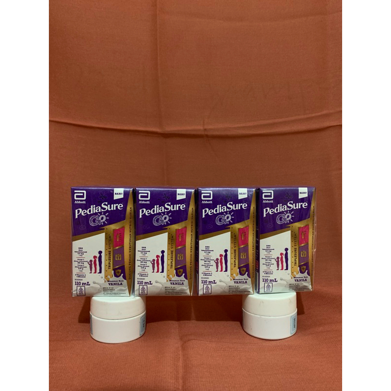 Jual Pediasure Go UHT 110 ML Vanilla - Pediasure Tetra 4 Pcs (1-10 Tahun) Nutrisi Pertumbuhan ...