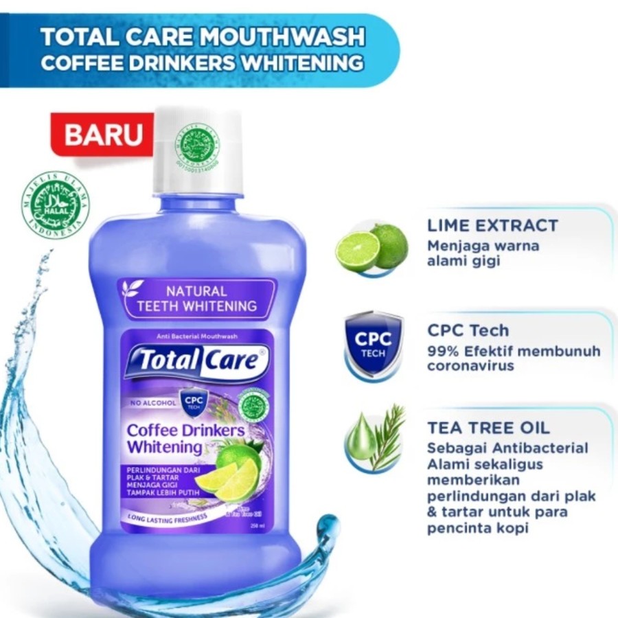 Jual Total Care Coffee Drinker Mouthwash 250mL | Shopee Indonesia