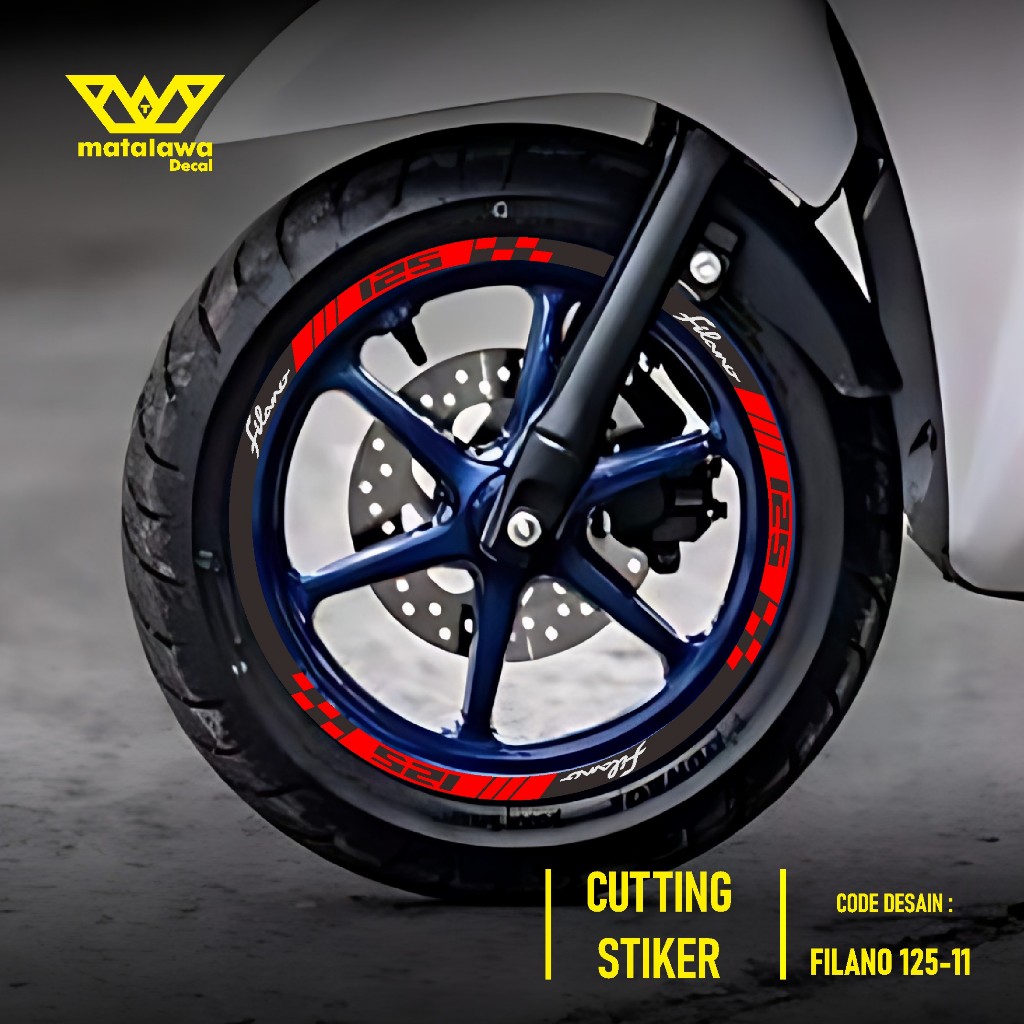 Jual CUTTING STICKER VELG YAMAHA NEW GRAND FILANO RING 12 LIS STIKER ...