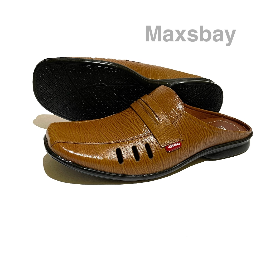 Jual Sepatu Slop Pria Kulit Asli Sandal Slop Pria Kulit Sapi Asli ...