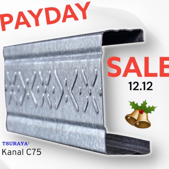 Jual PROMO kanal c75 canal c 75 baja ringan galvalum | Shopee Indonesia