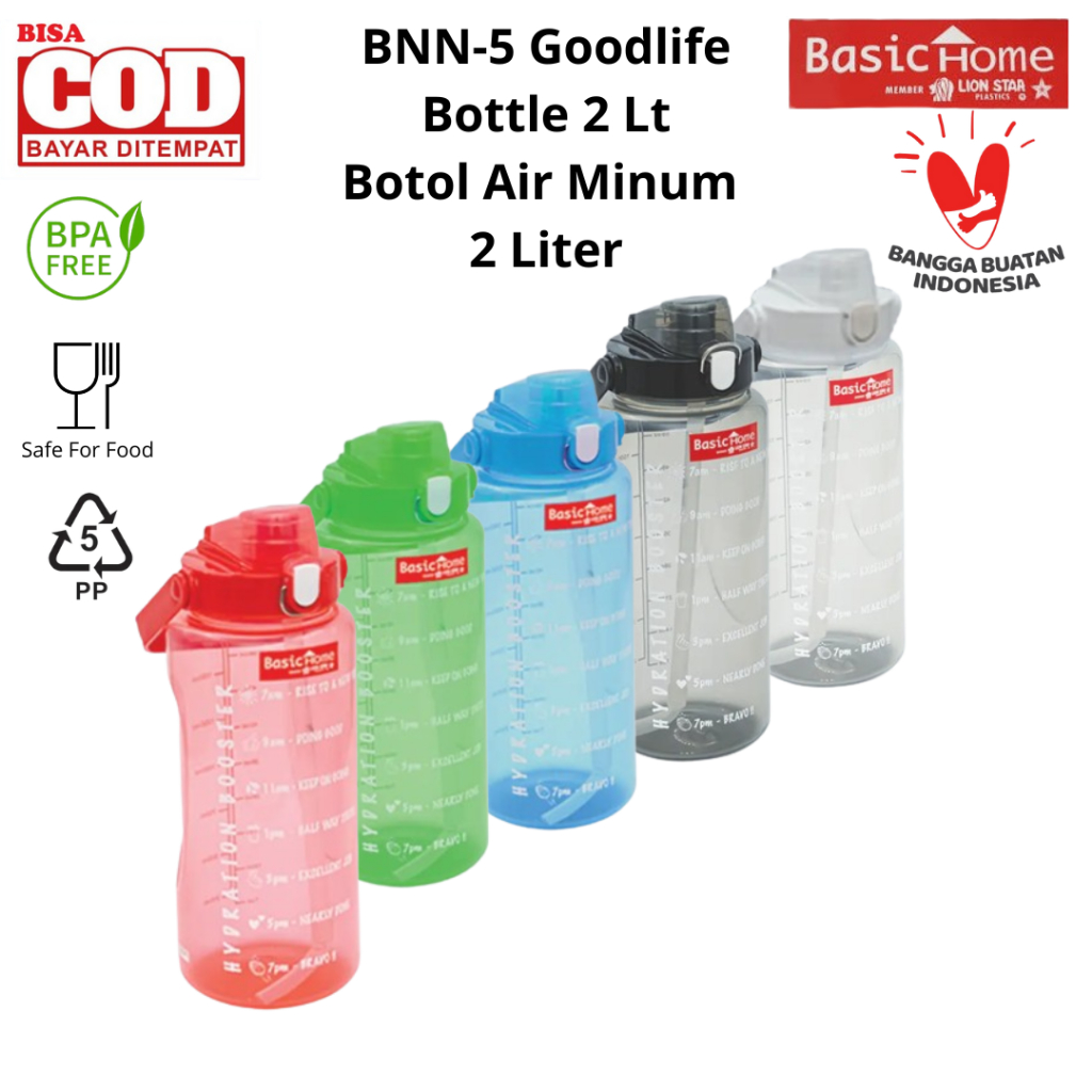 Jual Botol Minum Jumbo BNN-5 Goodlife Bottle 2Lt Basic Home Lion Star Botol Air Minum 2 Liter ...