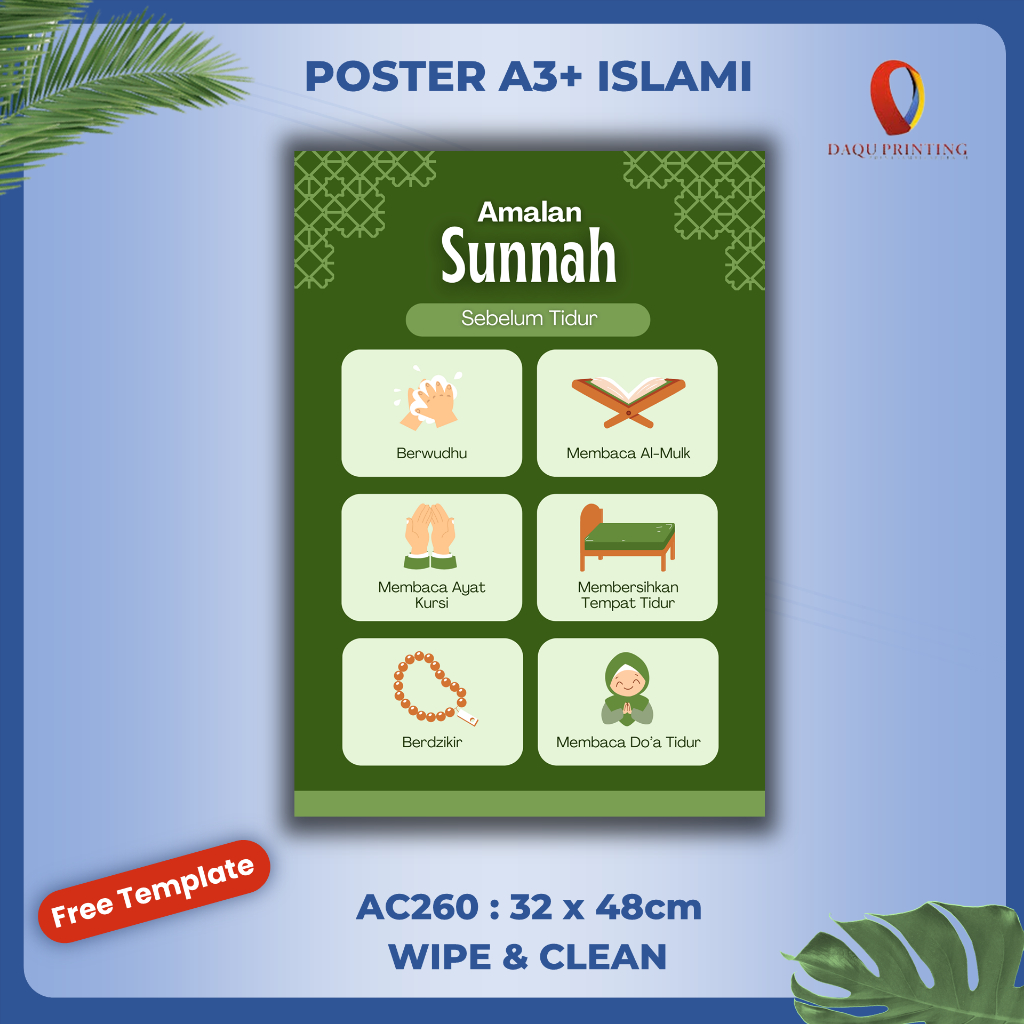 Jual POSTER A3+ EDUKASI / POSTER SEKOLAH ANAK TEMA RELIGI/ISLAMI ...