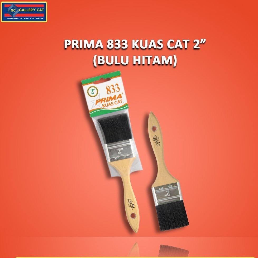 Jual Prima 833 Kuas Cat 2" ( Bulu Hitam ) | Shopee Indonesia