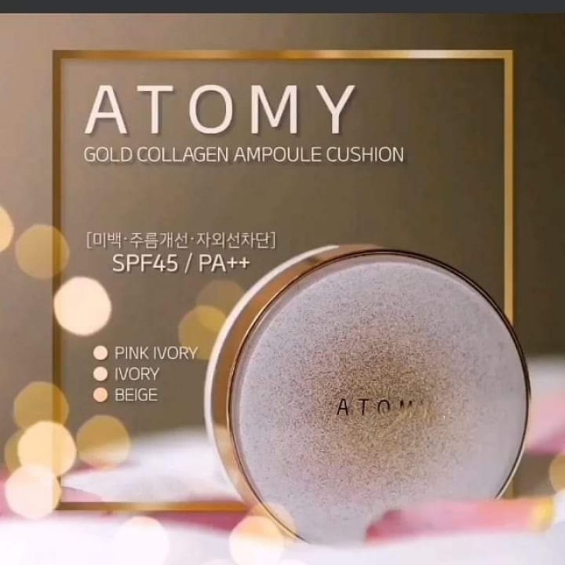 Jual ATOMY ATOMY GOLD COLLAGEN AMPOULE CUSHION 2 FREE REFIL | Shopee ...
