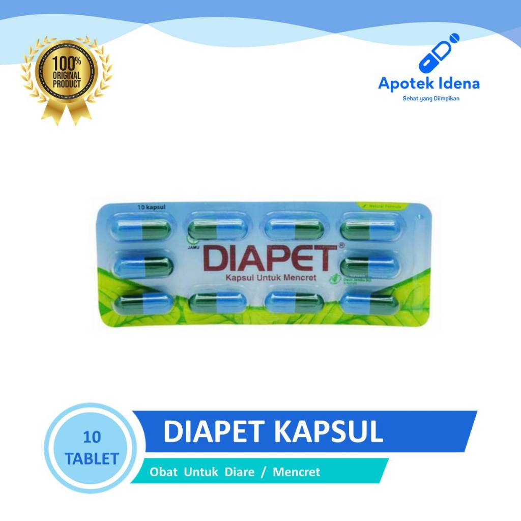 Jual DIAPET KAPSUL Obat Diare/Mencret/Mengurangi Frekuensi Buang Air ...