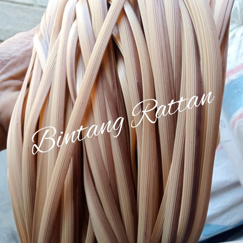 Jual Tali Bahan Anyaman Rotan Sintetis Warna Alami Wicker dan Striky ...