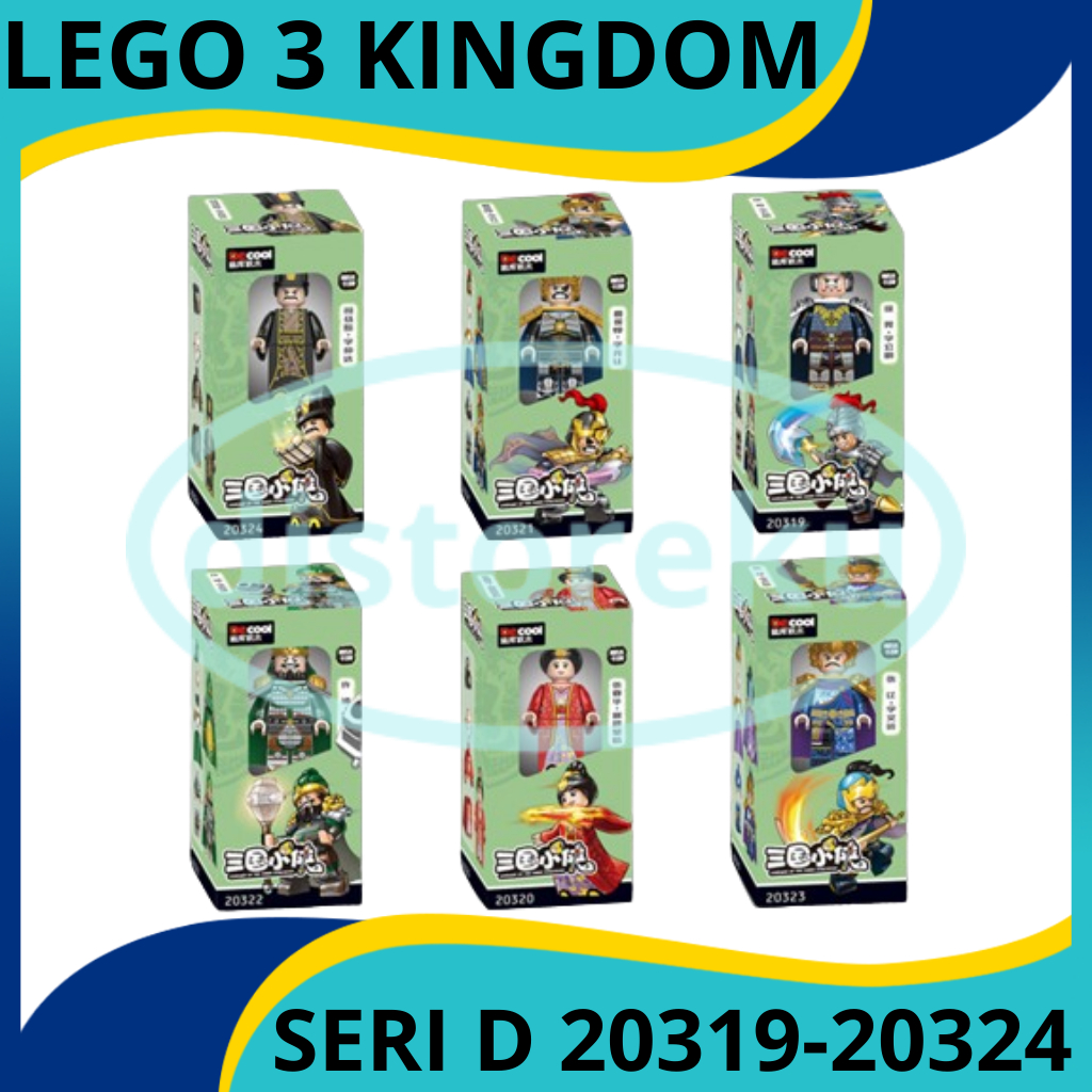 Jual LEGO THREE KINGDOM SAMKOK 3 RAJA XU HUANG ZHANG CHUN HUA XIA HOU ...