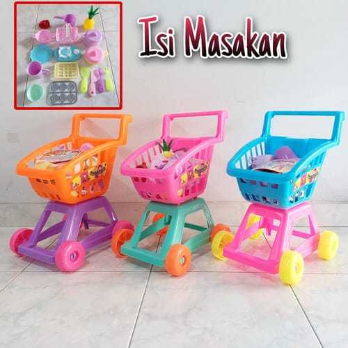 Jual Mainan Anak Perempuan Laki Laki Keranjang Troli Jumbo Isi Masak ...