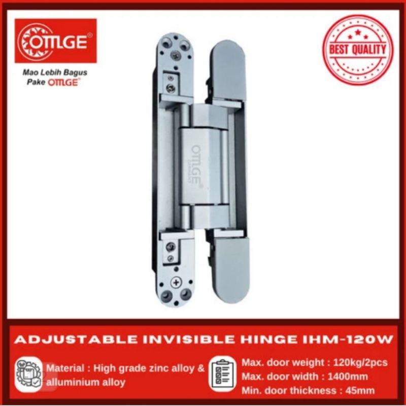 Jual OMGE - IHM - 120W Engsel tanam/concealed hinge/invisible hinge ...