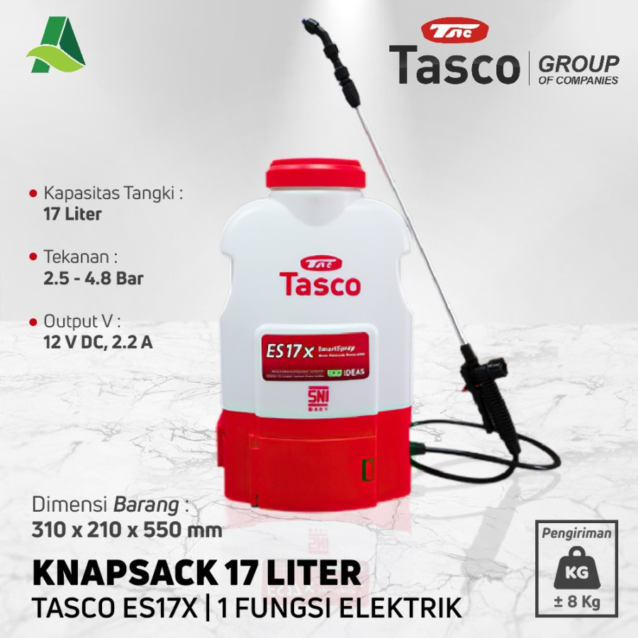 Jual Knapsack Sprayer Semprot Hama 17 Liter Elektrik Tasco ES17X 1 ...