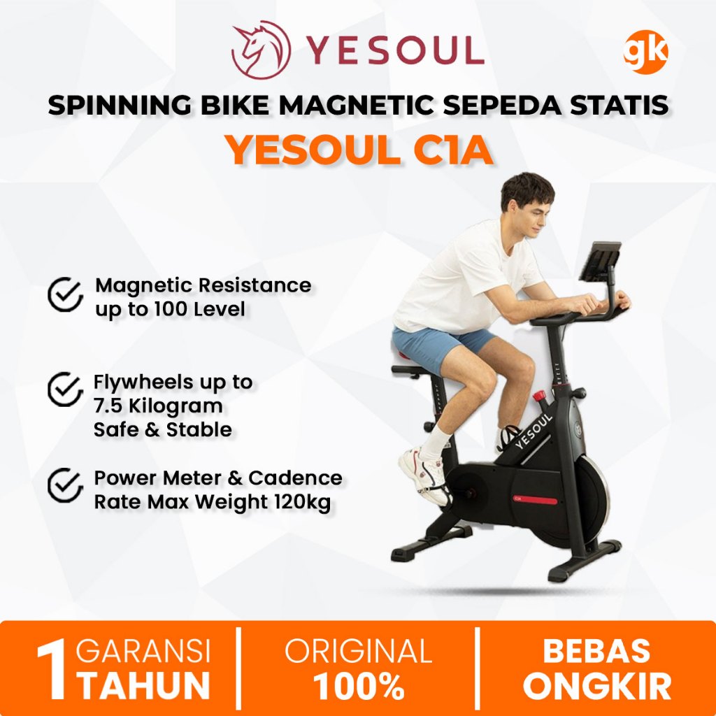 Jual YESOUL C1A Spinning Bike Magnetic Sepeda Statis Alat Olahraga Indoor | Shopee Indonesia