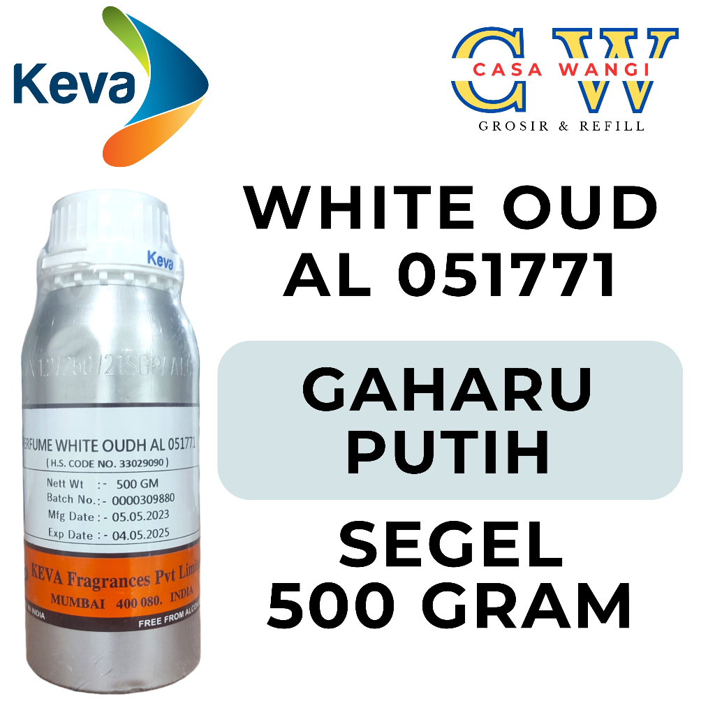 Jual WHITE OUD AL 051771 BY KEVA KEMASAN SEGEL 500 GRAM.BIBIT PARFUM ...
