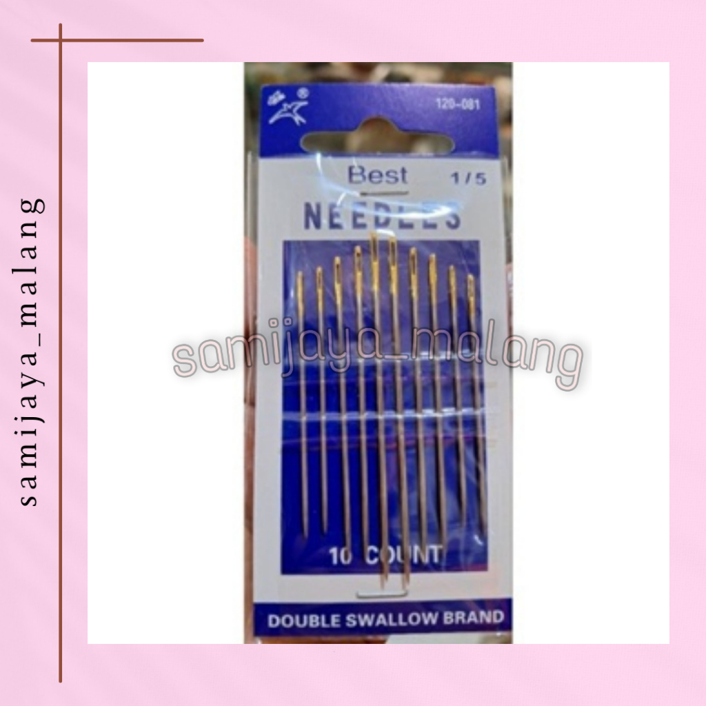 Jual Jarum Tangan Double Swallow (Harga per pak) | Shopee Indonesia