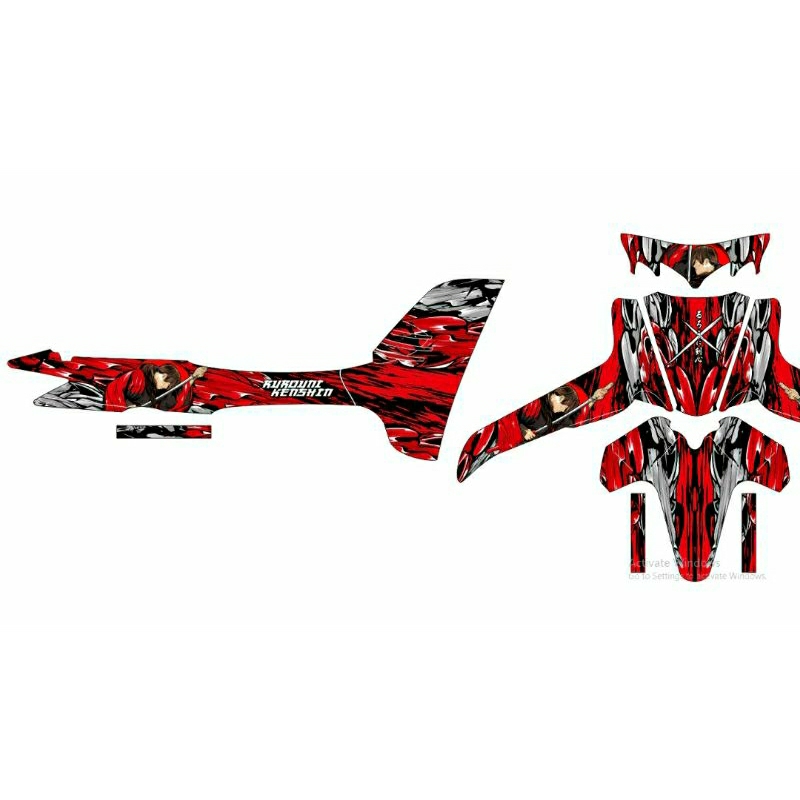 Jual DECAL STICKER MOTOR SUZUKI SHOGUN SP SHOGUN R SAMURAI X | Shopee ...