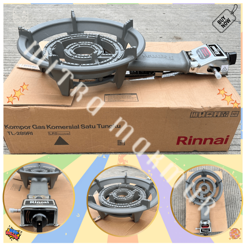 Jual Kompor Gas Api Seribu Kompor Low Pressure Kompor Rinnai TL 289 RI ...