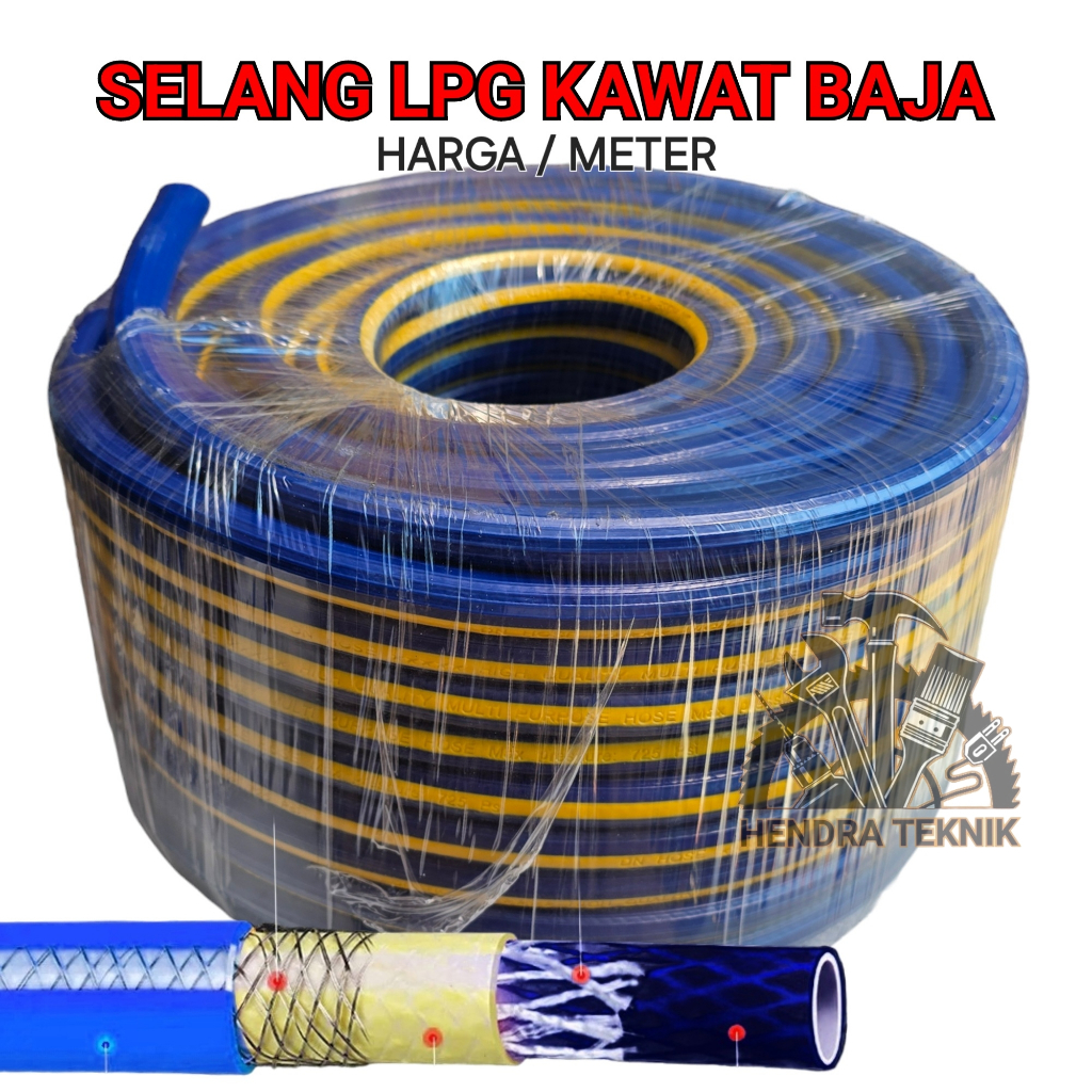 Jual ORIGINAL SELANG ELPIJI KAWAT BAJA 3/8" SELANG GAS LPG TEBAL 5 ...