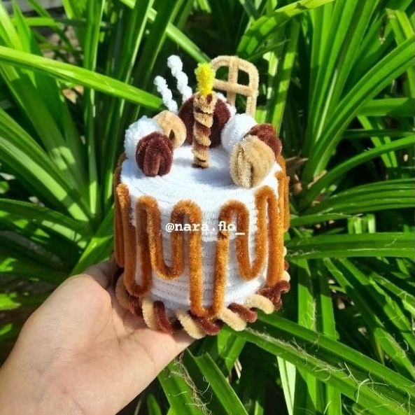 Jual (Ready Stock) Tart Cake Pipe Cleaner || Include box mika dan ...