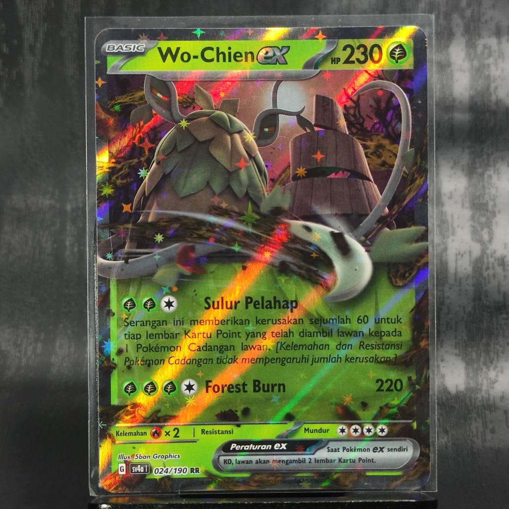 Jual Wo-Chien EX RR Pokemon No #1001 Gen9 - DAUN - RegG sv4a KARTU TCG ...