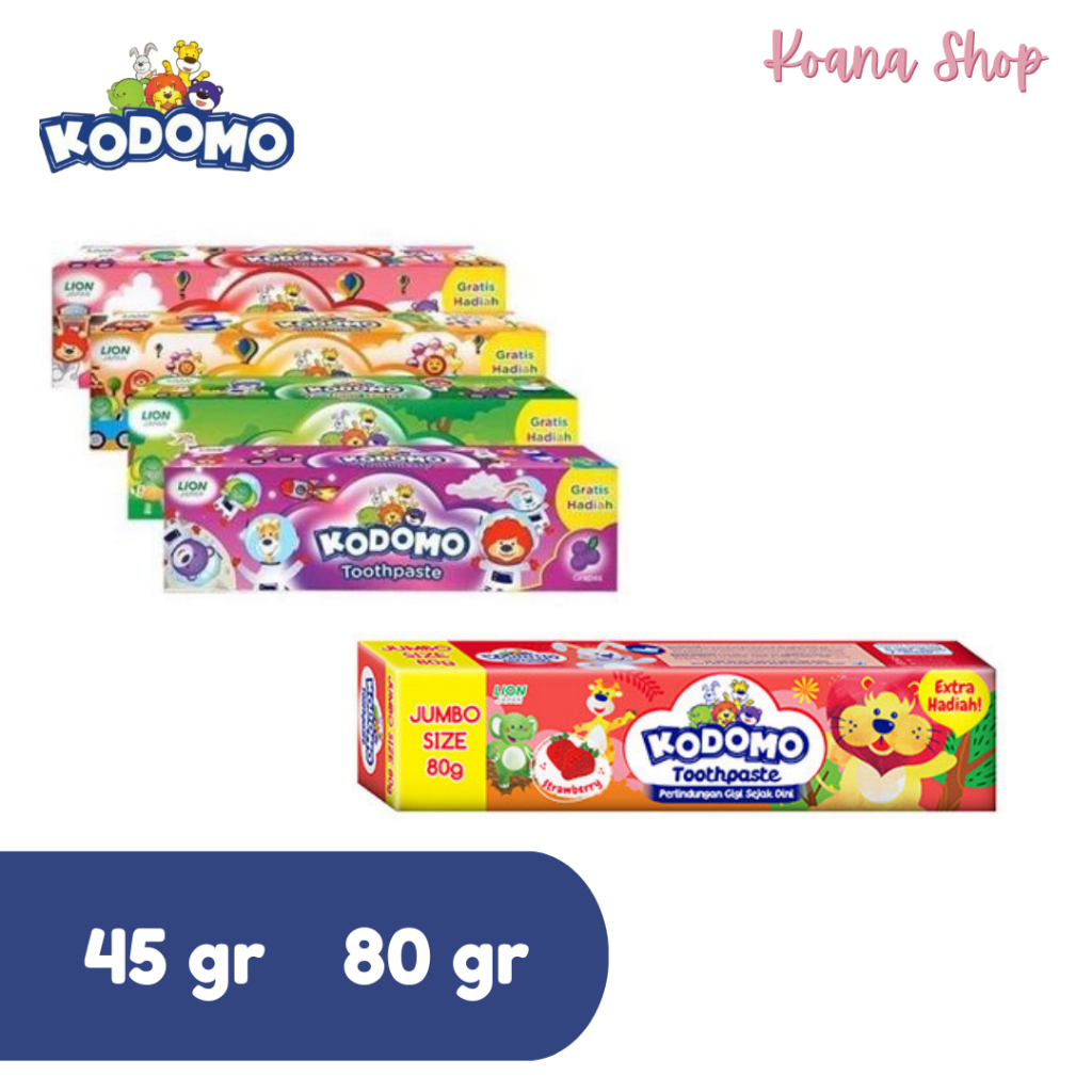 Jual Kodomo Toothpaste/Pasta Gigi Anak 45 gr/80 gr | Shopee Indonesia