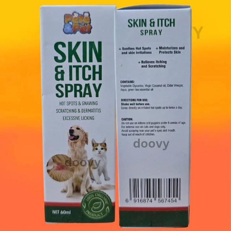 Jual SPRAY ANTI JAMUR DAN ANTI GATAL KUCING ANJING SKIN & ITCH SPRAY ...