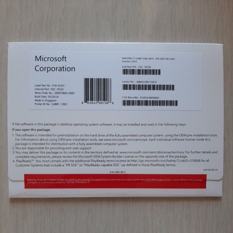 Jual WINDOWS 11 PRO 64 BIT ORIGINAL FULL PACK | Shopee Indonesia