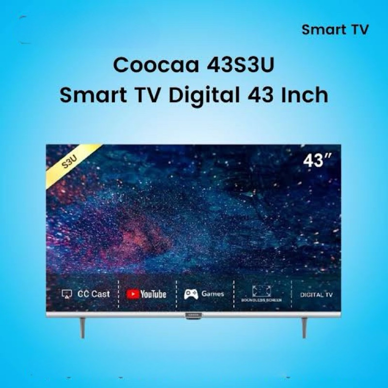 Jual TV LED COOCAA 43S3U SMART TV DIGITAL DOLBY 43 INCH | Shopee Indonesia
