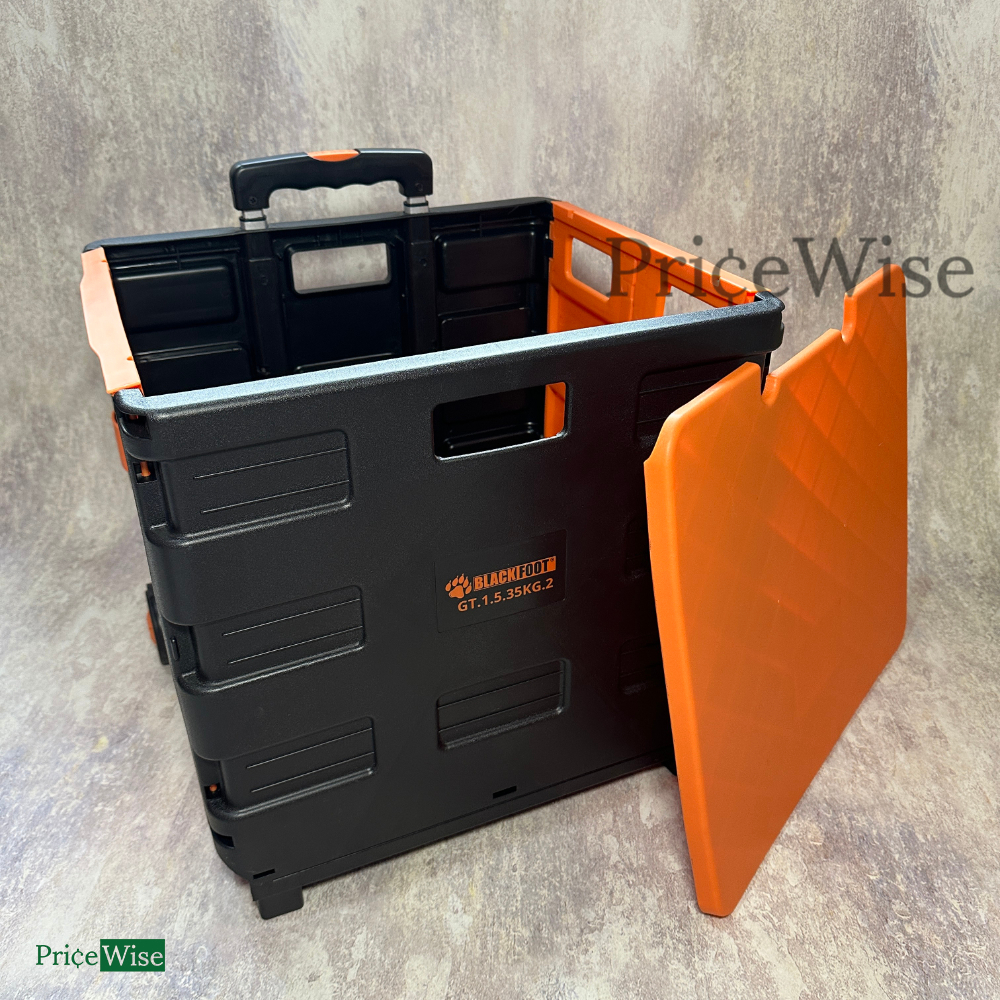Jual Troli Keranjang Belanja Lipat Blackfoot / Folding Shopping Cart ...