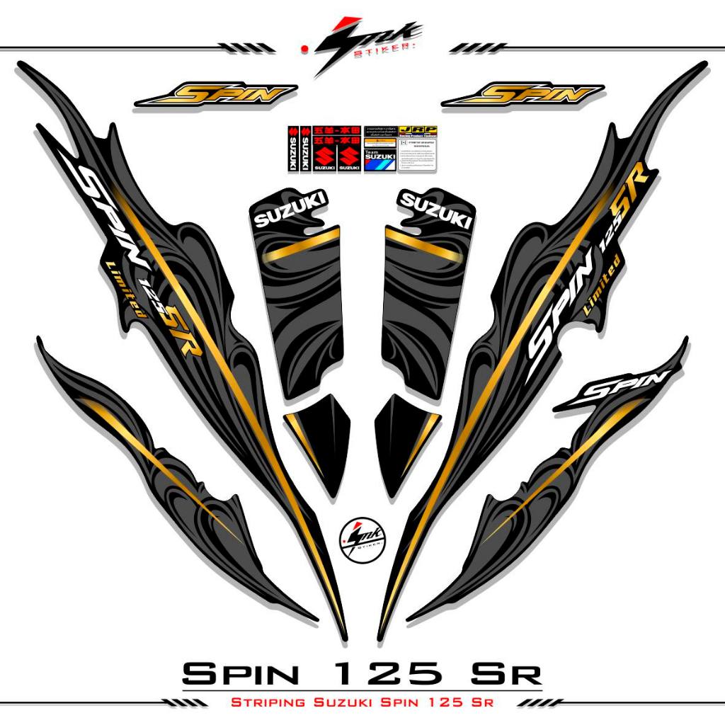 Jual STRIPING SPIN 125 SR MOTIF 17 / SPIN 125 / SR / SPIN / STIKER ...