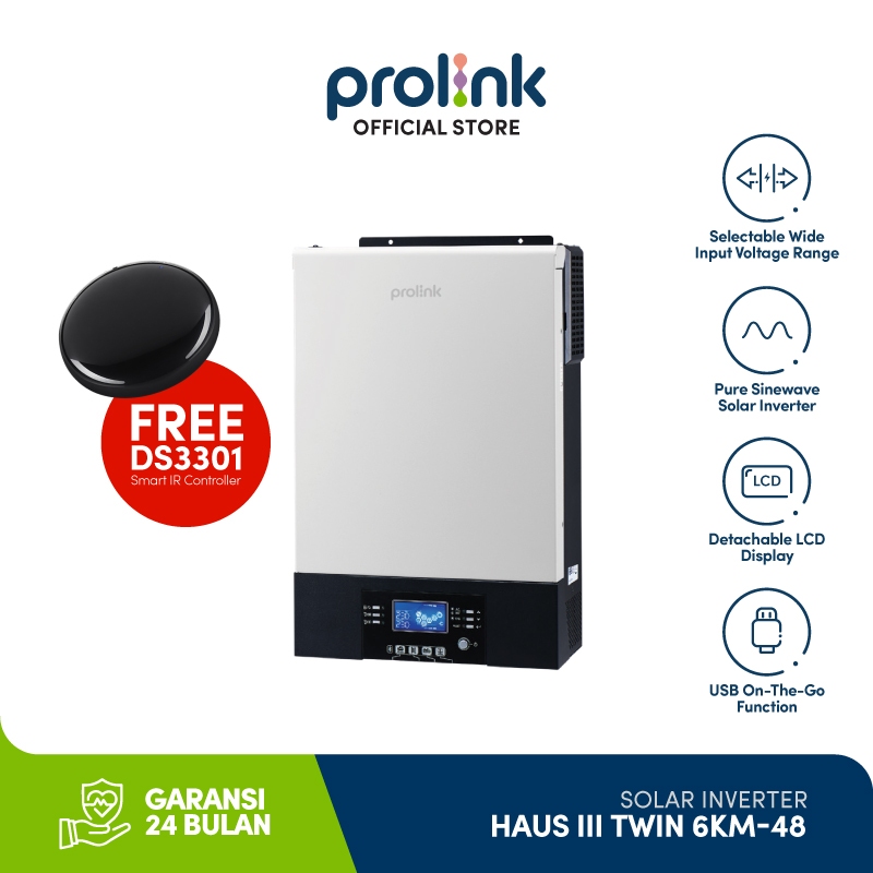 Jual Prolink Off-Grid Storage Solar Inverter Haus MPPT III Twin - 6KW ...