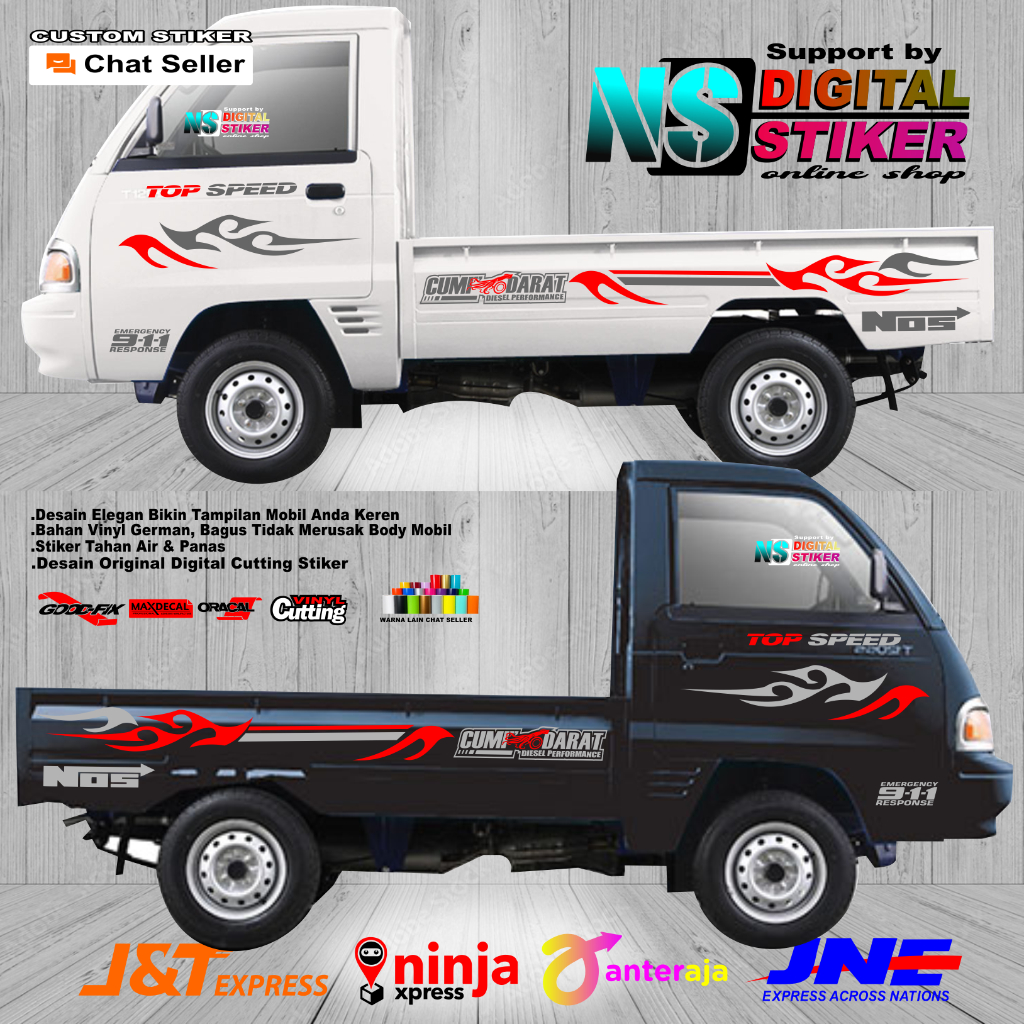 Jual Stiker Mobil Pick Up suzuki futura Stiker Pick Up Colt T 120ss New ...