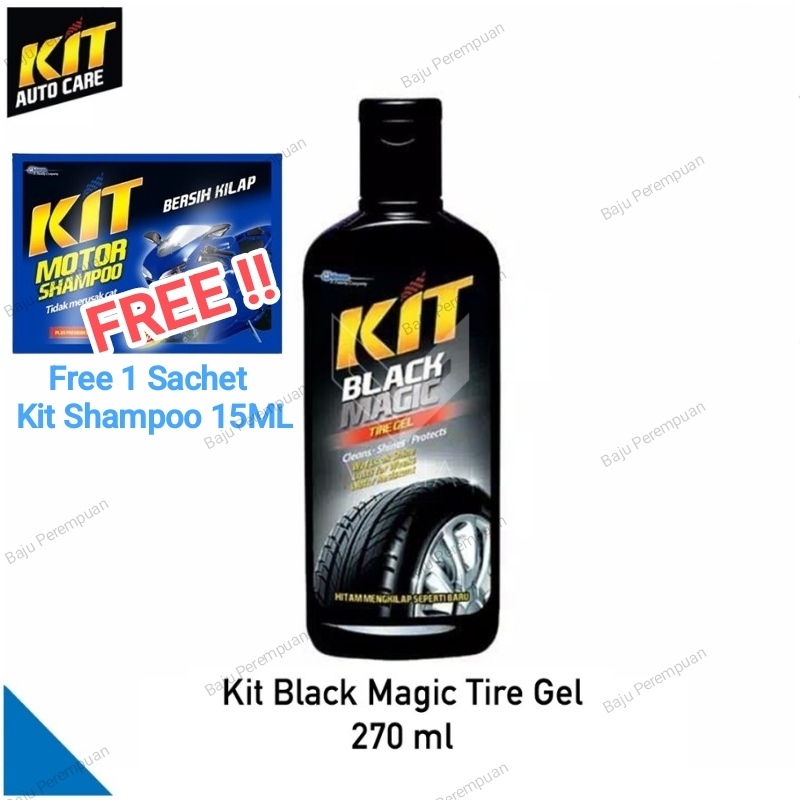 Jual Kit Black Magic Tire Gel Botol 270 ml Melindungi Dari Keretakan ...