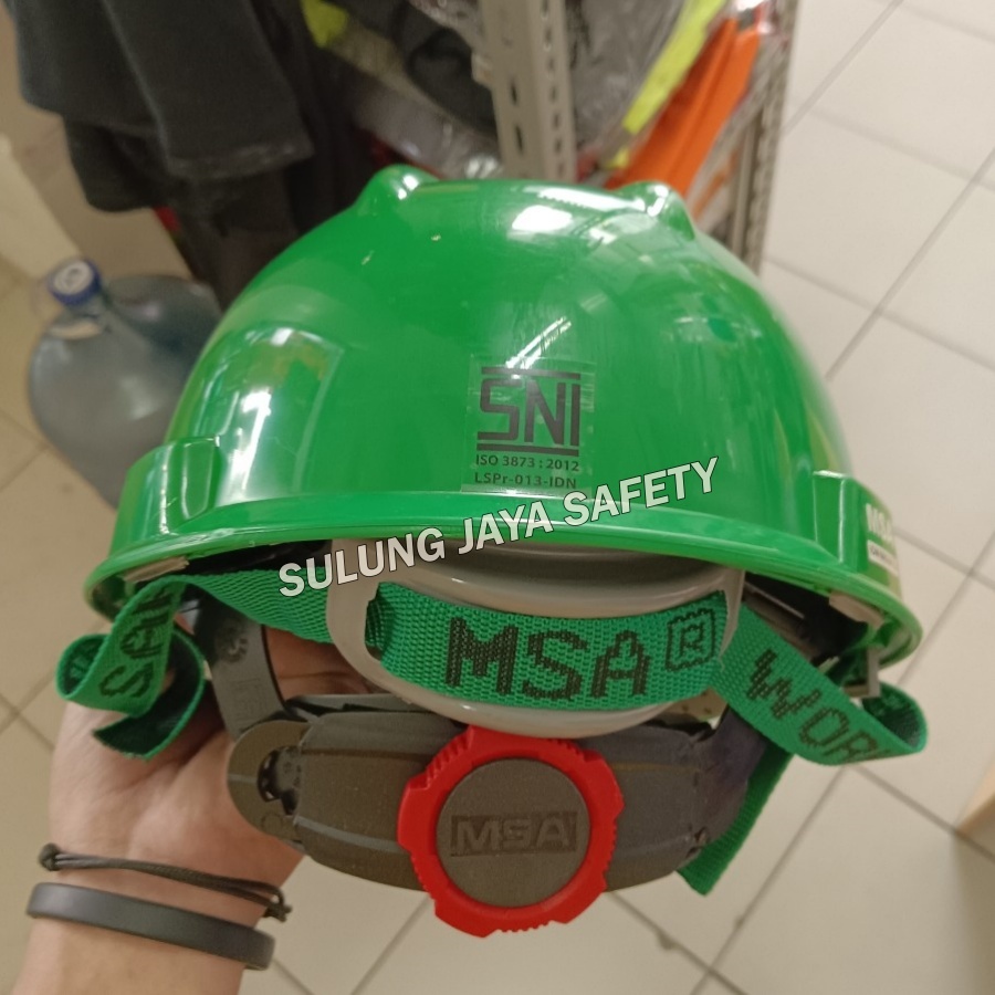 Jual Helm Safety MSA Lokal Full Set Plus Fastrack / Helm Kerja Proyek ...