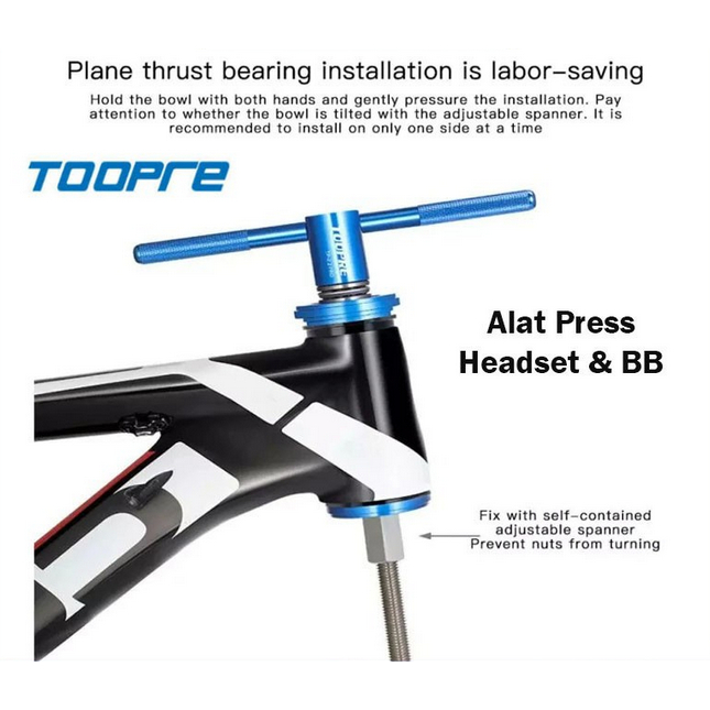 Jual Toopre TP-2.2 PRO Alat Press Cup Headset Bottom Bracket BB Tool ...