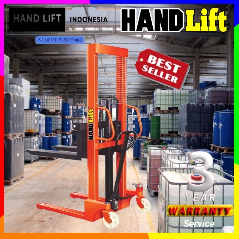 Jual hand stacker manual ekonomis 1 Ton / 1.6 meter , hand lift , hand ...
