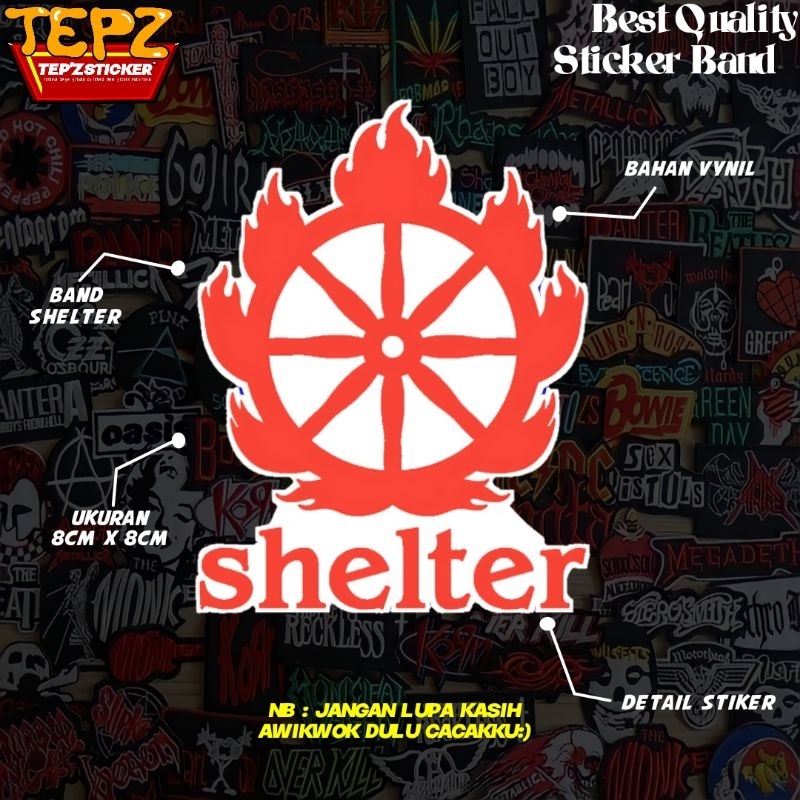 Jual STIKER STICKER (BAND SHELTER) STIKER BAND|STIKER METAL|STIKER ...
