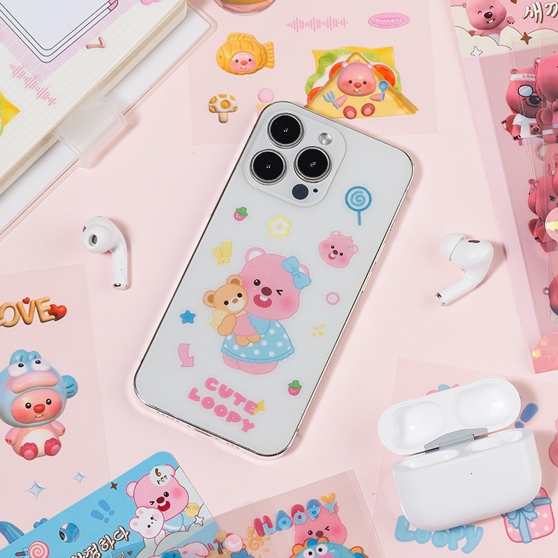 Jual Stiker Pack Loopy Pororo Loppy Hangyodon Gelatoni Pompompurin ...