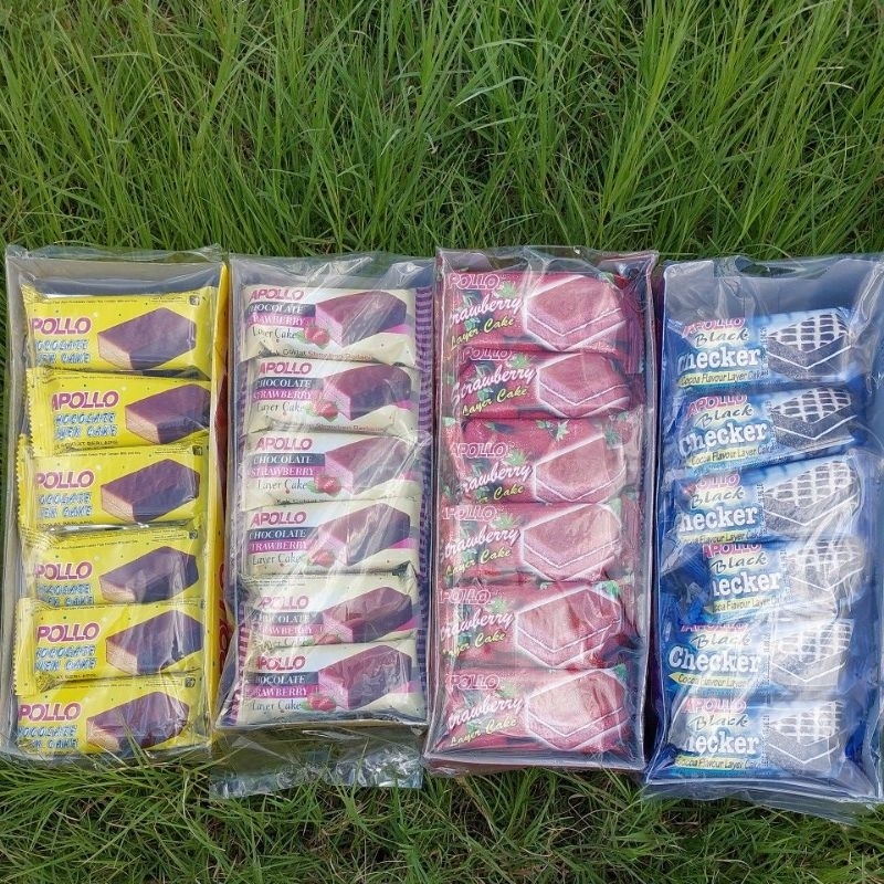 Jual Apollo Cake / apollo layer cake 24pcs / bolu lapis coklat ...