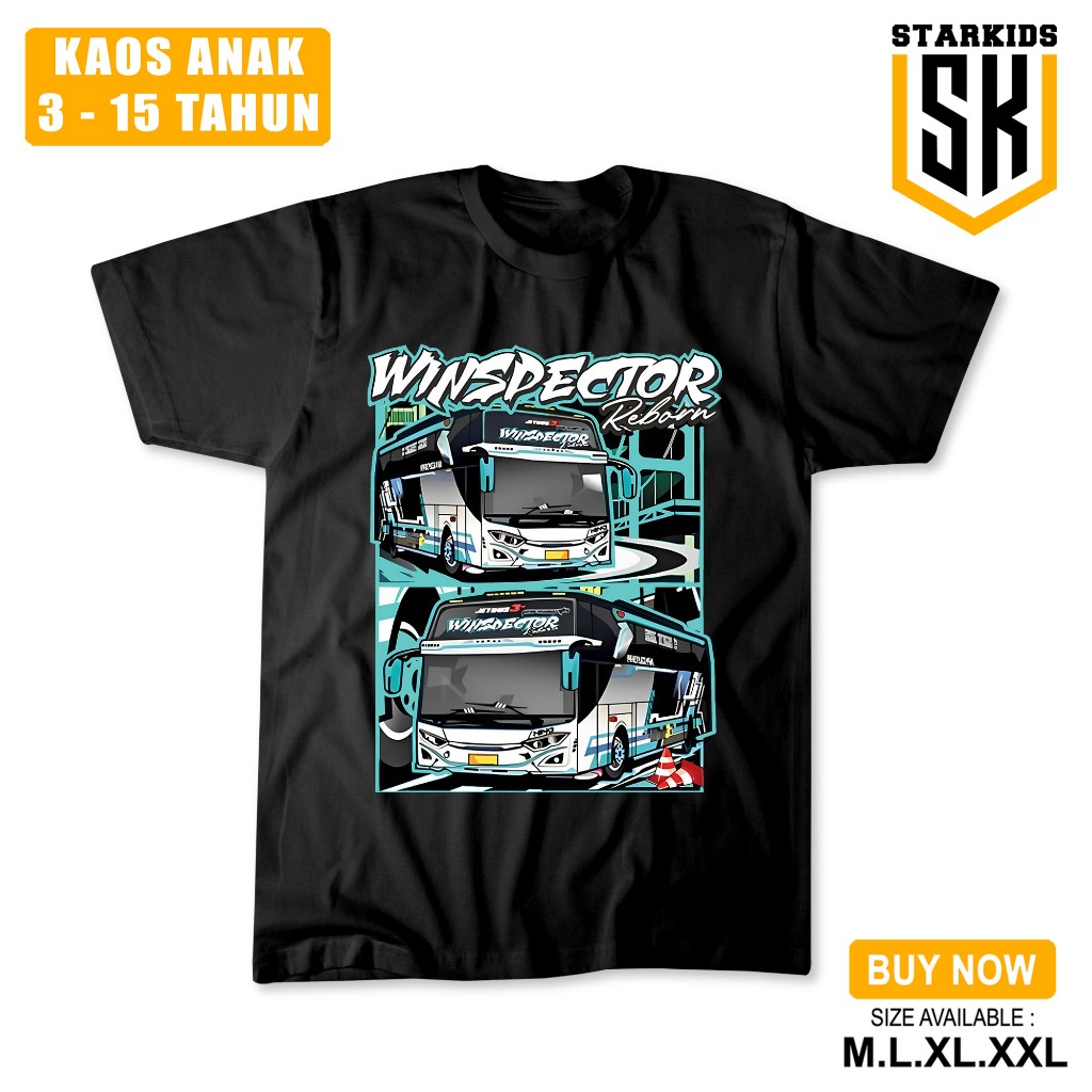 Jual Kaos anak Bis Winspector Tuan Muda Kids Panda Baju Distro bus Mania 3-15 Tahun Atasan ...