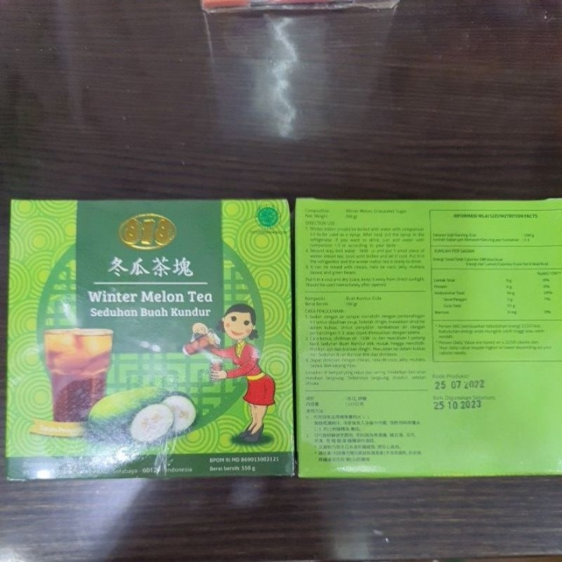 Jual Winter Melon Tea 818 isi 4 kotak - minuman dari buah kundur untuk ...