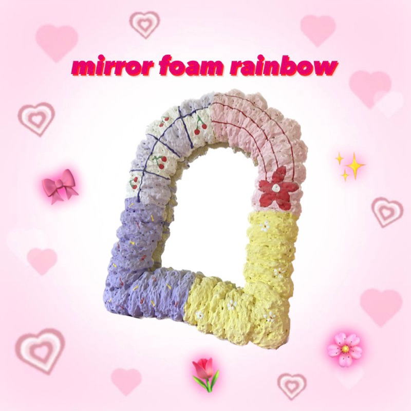 Jual KACA FOAM CUTE PINKY // MIRROR FOAM MIRROR SELFIE KACA CERMIN ...